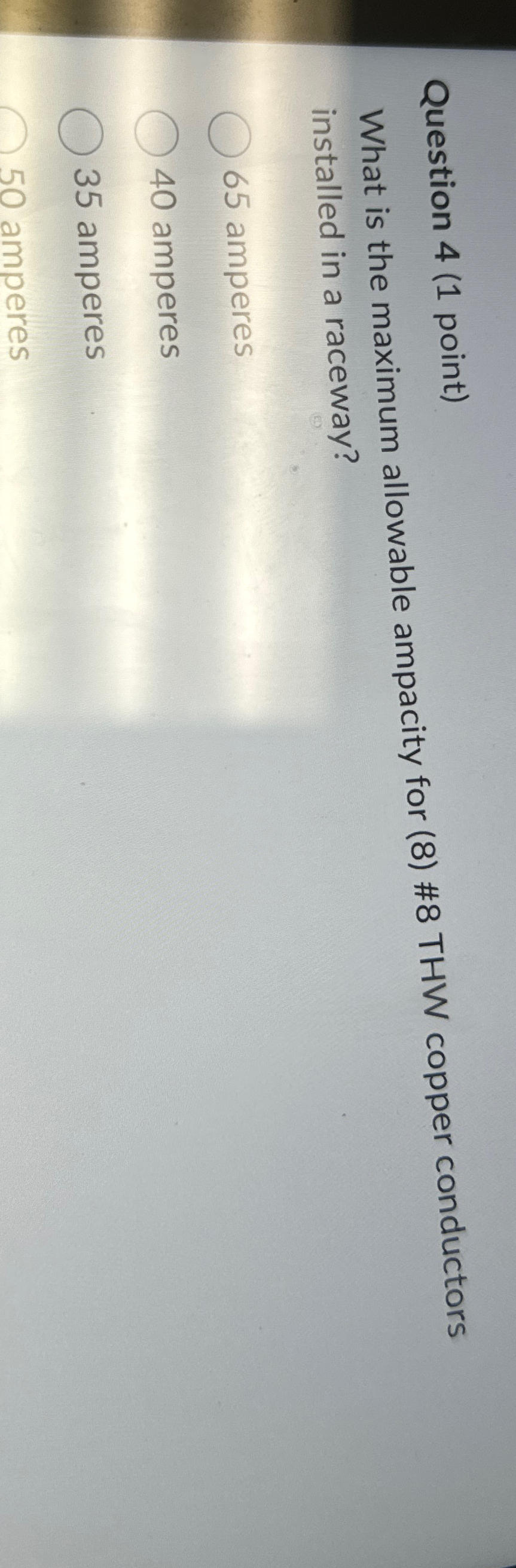 Solved Question 4 (1 ﻿point)What is the maximum allowable | Chegg.com
