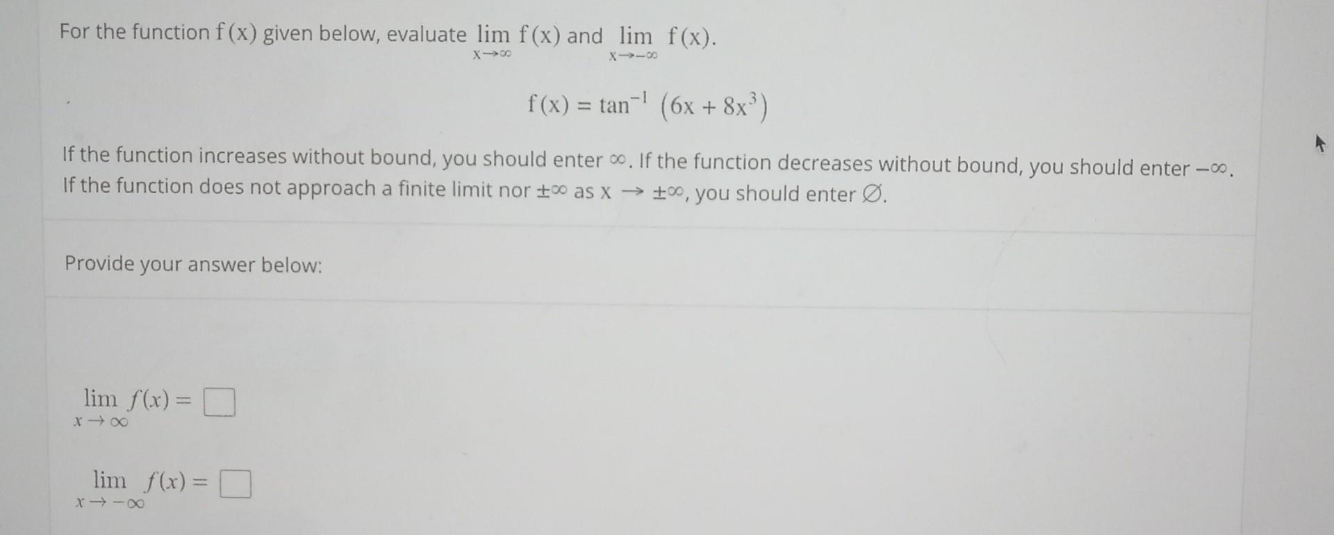 Solved For the function f(x) given below, evaluate | Chegg.com