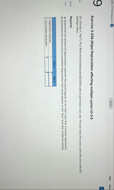 Solved pter 3 ﻿Homework (i)HelpSaveExercise 3-23A (Algo) | Chegg.com