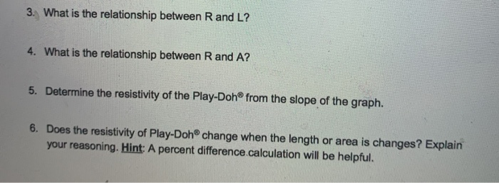 Solved Resistivity and Ohm's Law D EXPERIMENT 2: RESISTANCE | Chegg.com