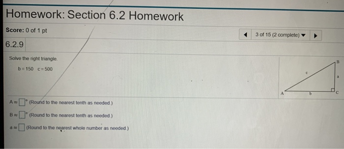 Solved Homework: Section 6.2 Homework Score: 0 of 1 pt 6.2.9 | Chegg.com