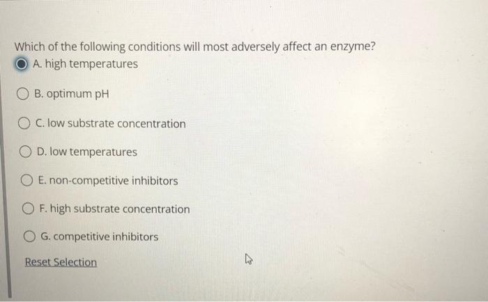 Solved Which of the following conditions will most adversely | Chegg.com