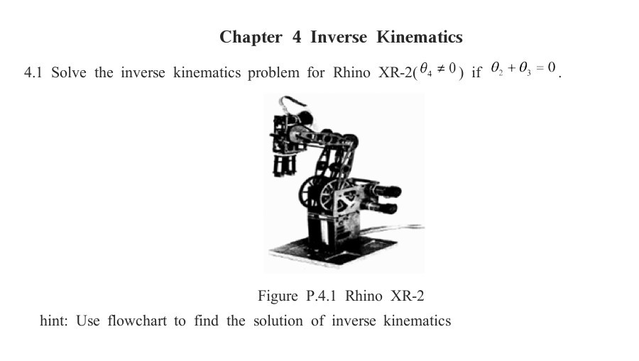 Solved: Chapter 4 Inverse Kinematics 4.1 Solve The Inverse... | Chegg.com