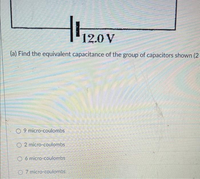 Solved 2 points) (a) Find the equivalent capacitance of the | Chegg.com