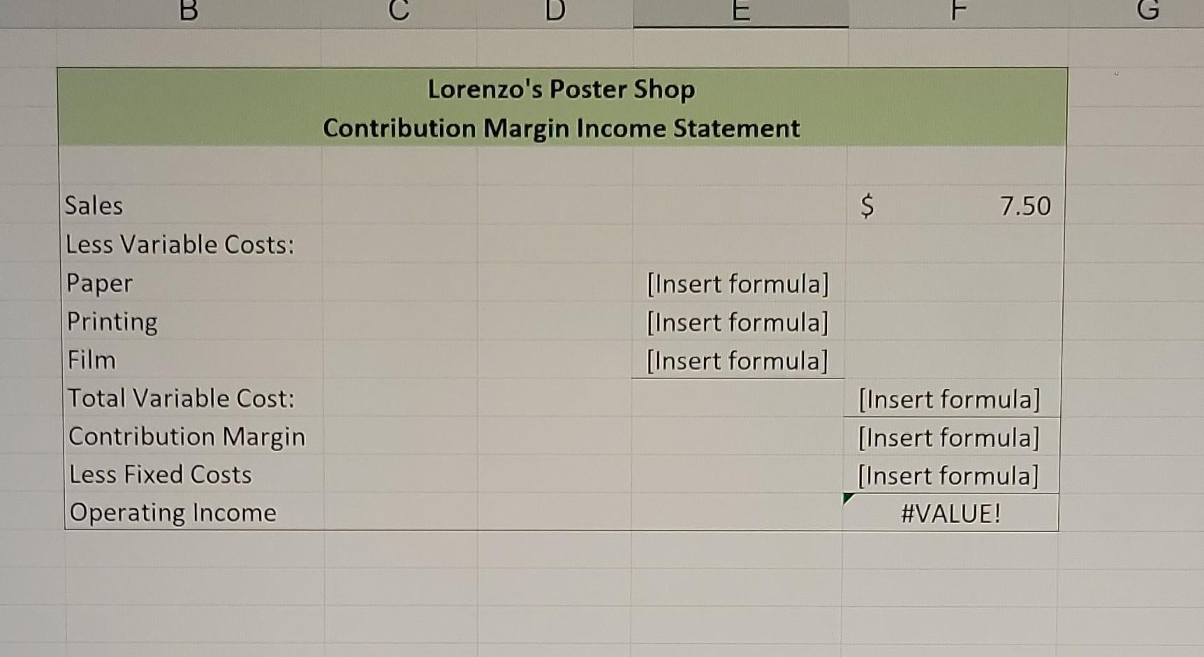 Lorenzo, the owner of a local poster shop, comes to | Chegg.com