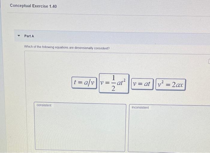 Solved Conceptual Exercise 1.40 Part A Which of the | Chegg.com