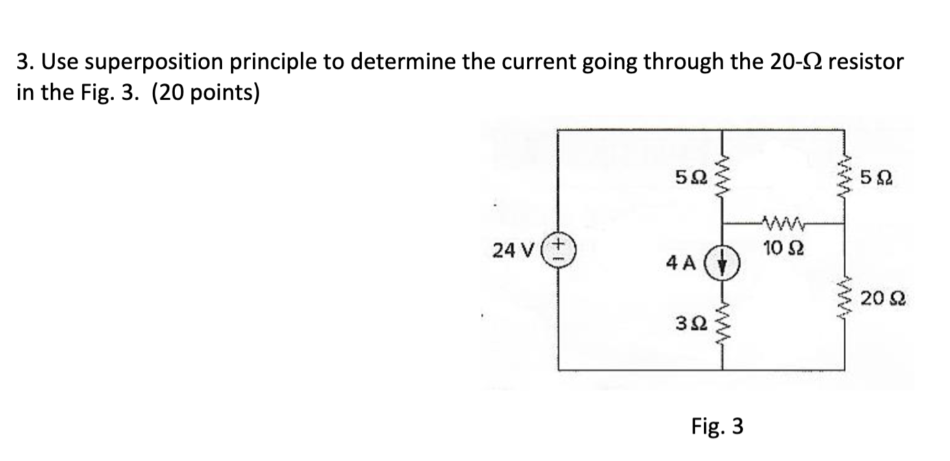 Solved Use superposition principle to ﻿determine the current | Chegg.com