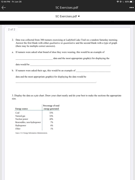 Solved 12:44 PM Fri Jun 26 60% 5C Exercises.pdf 5C | Chegg.com