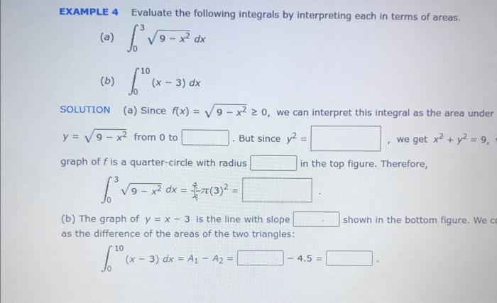 Solved EXAMPLE 4 Evaluate the following integrals by | Chegg.com