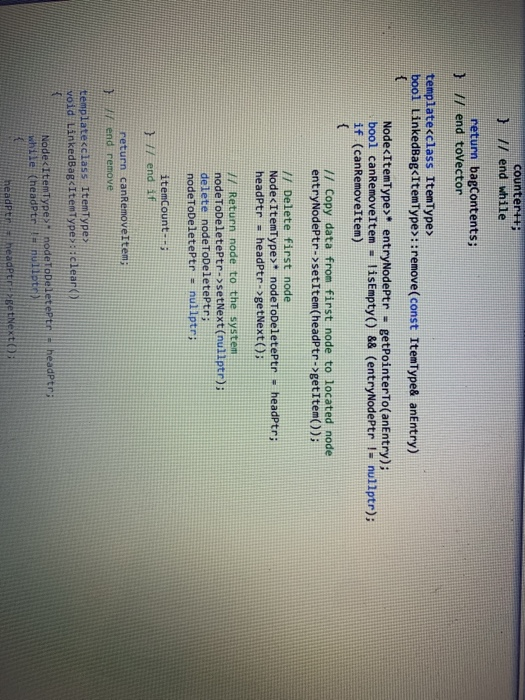 C++ Data Structure Using The Code Text that provides | Chegg.com