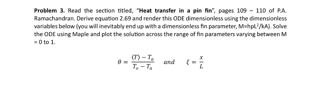 Solved Problem 3. ﻿Read the section titled, "Heat transfer | Chegg.com