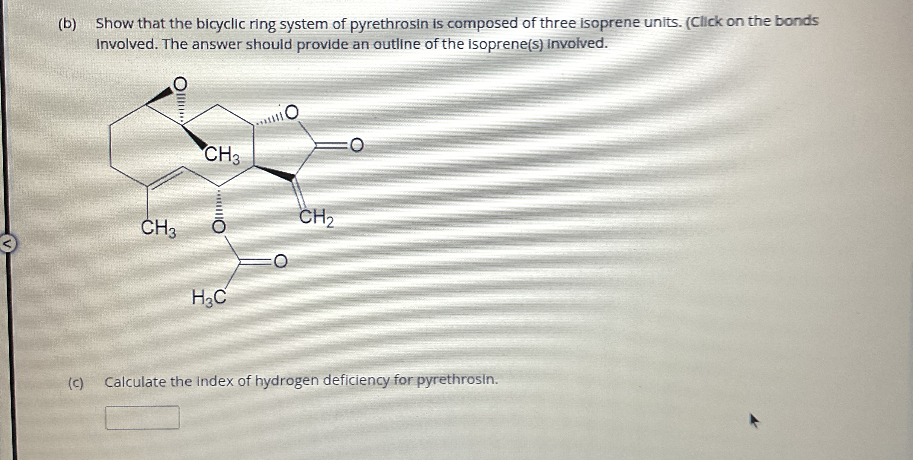 Solved (b) ﻿Show that the bicyclic ring system of | Chegg.com
