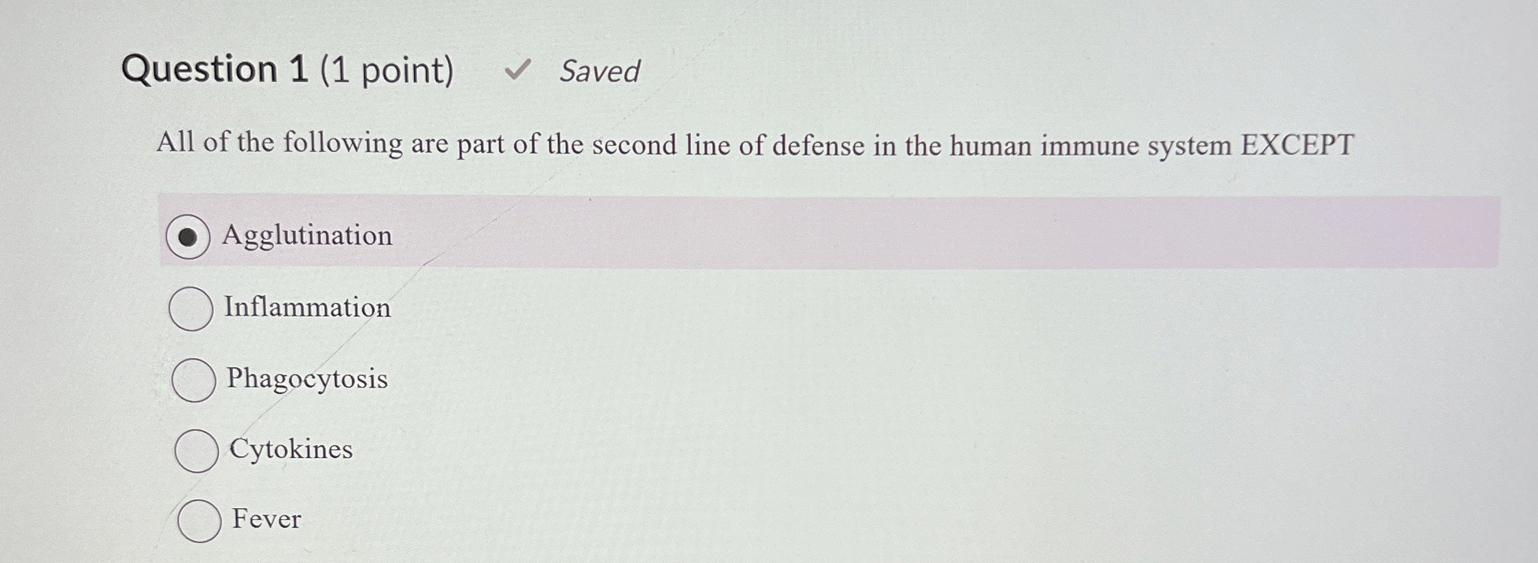 Solved Question 1 (1 ﻿point) ﻿SavedAll of the following are | Chegg.com