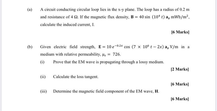 Solved (a) A circuit conducting circular loop lies in the | Chegg.com