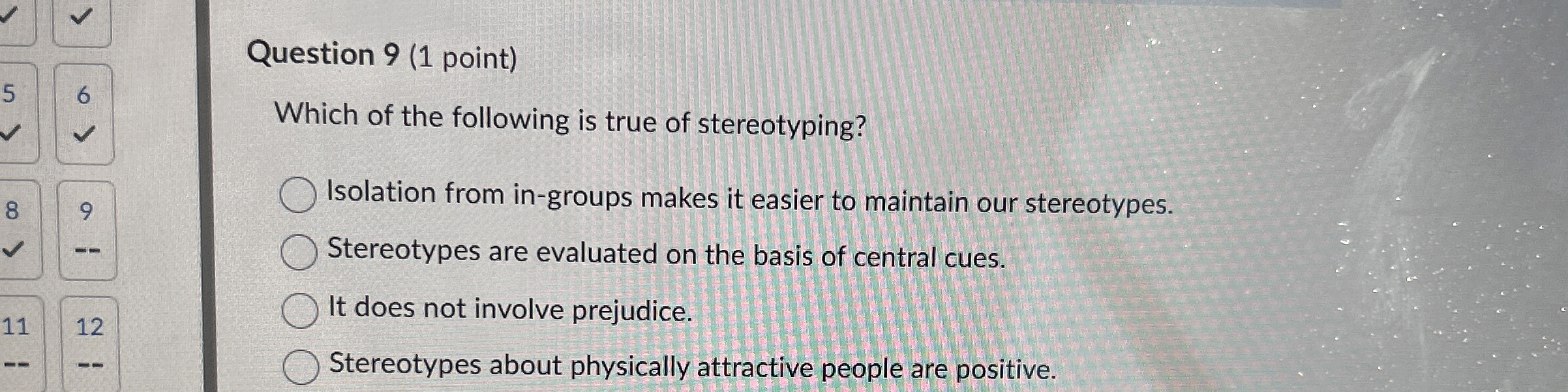 Solved Question 9 (1 ﻿point)Which of the following is true | Chegg.com