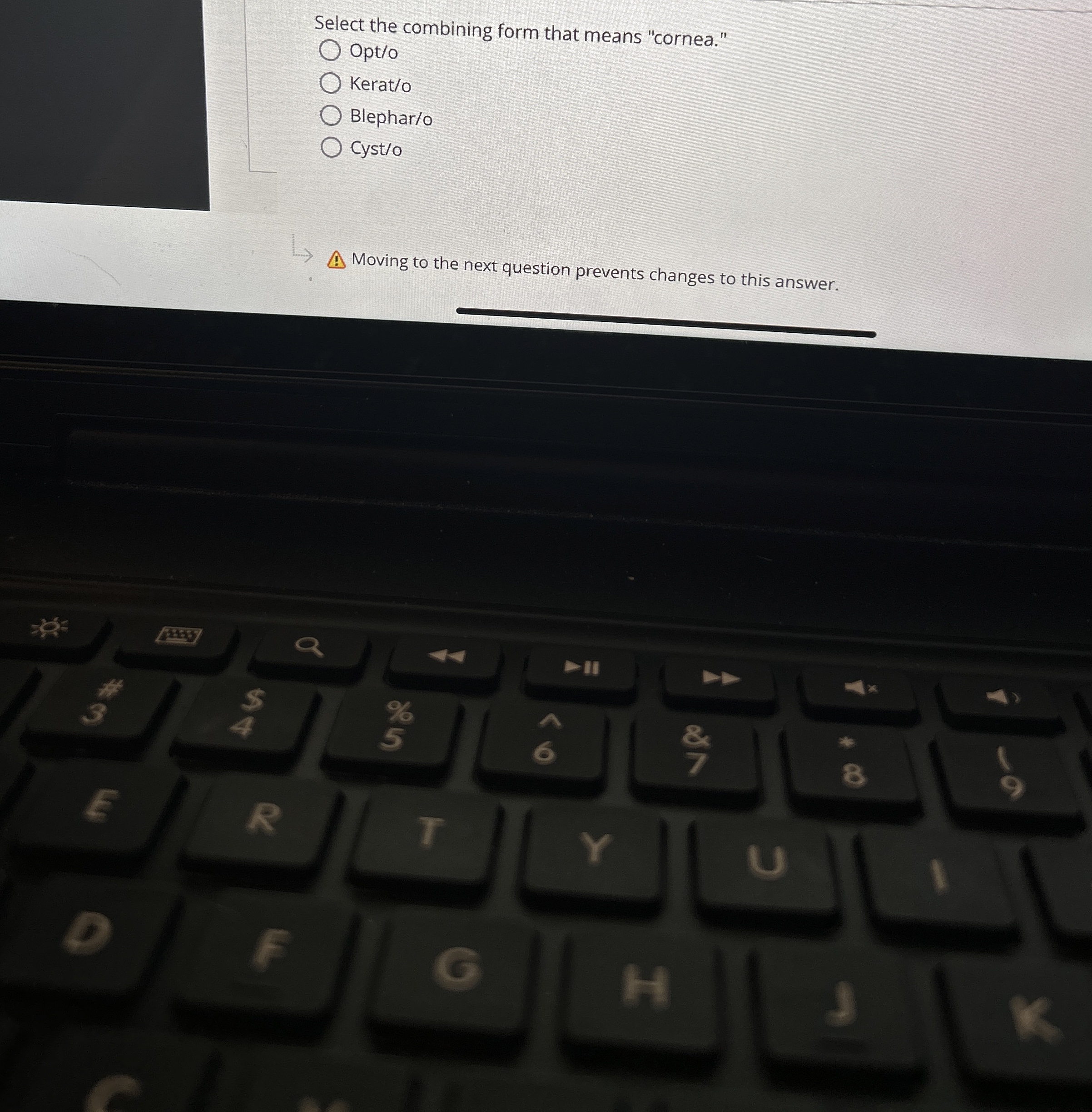 Solved Select the combining form that means | Chegg.com