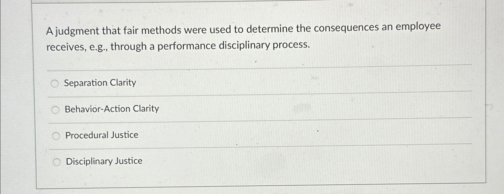 Solved A judgment that fair methods were used to determine | Chegg.com