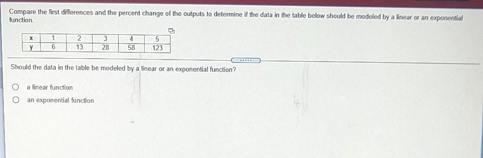 Solved Compare the first differences and the percent change | Chegg.com