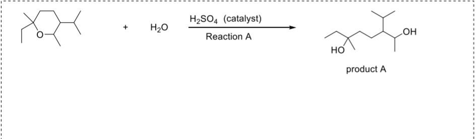 Solved H2SO4 (catalyst) + H2O ОН Reaction A HO product A | Chegg.com