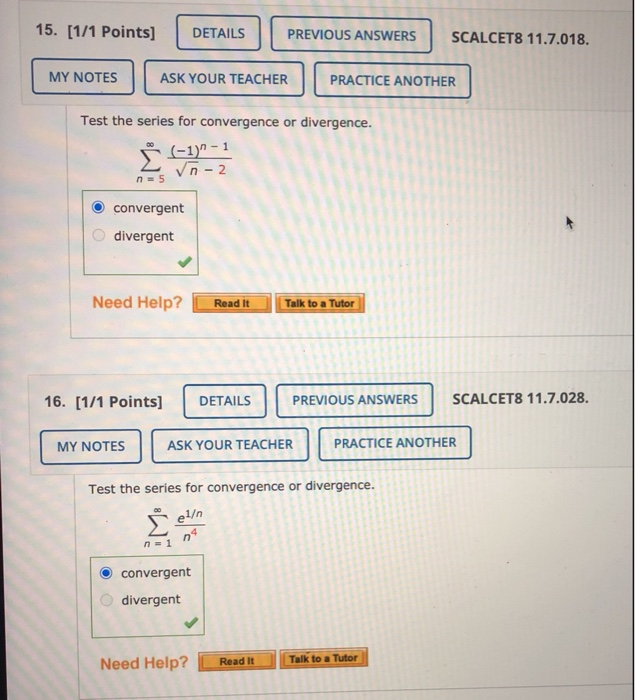 Solved 15. [1/1 Points) DETAILS PREVIOUS ANSWERS SCALCET8 | Chegg.com