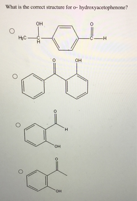 Solved What is the correct structure for o- | Chegg.com
