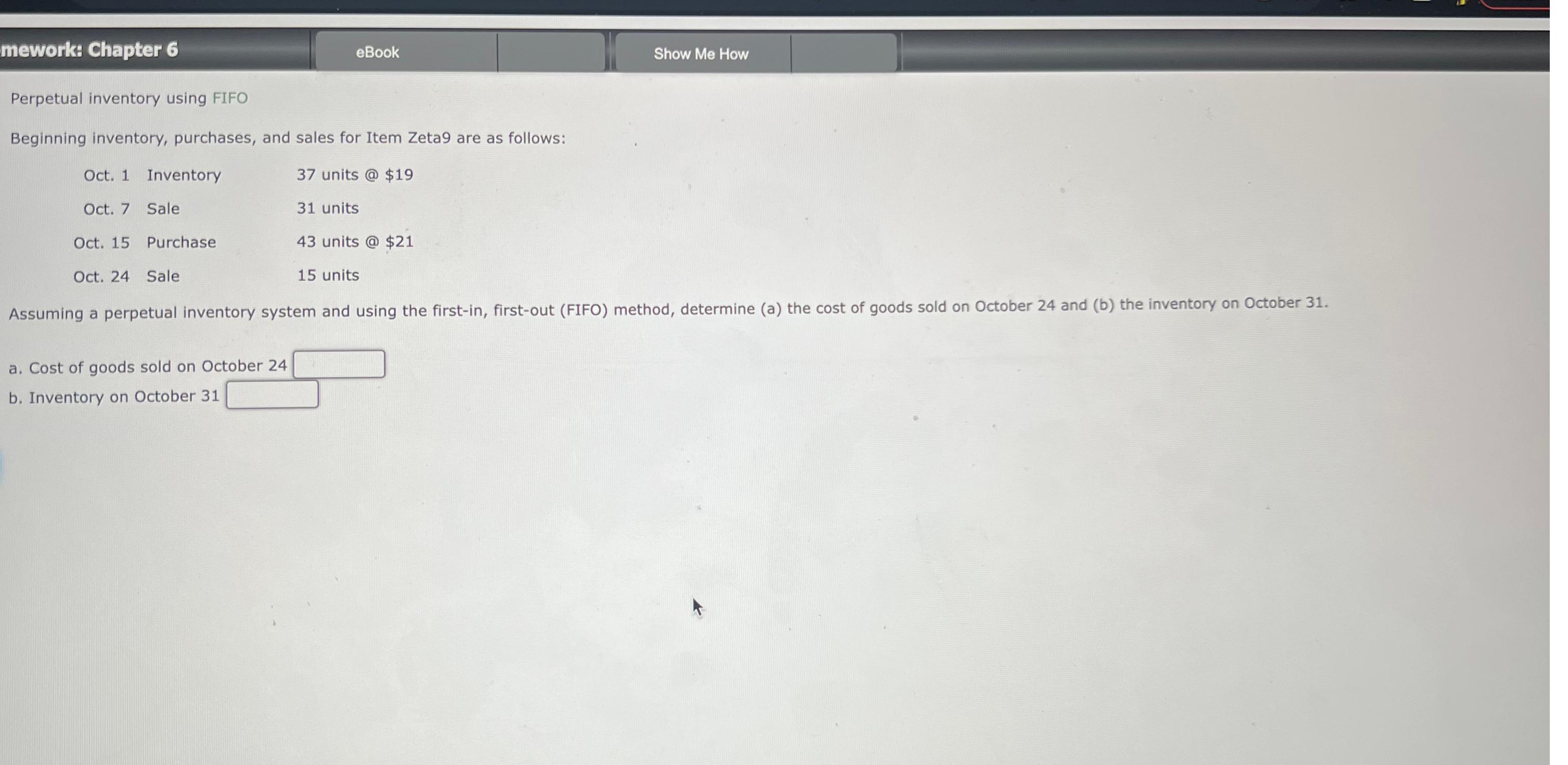 Solved Perpetual inventory using FIFOBeginning inventory, | Chegg.com