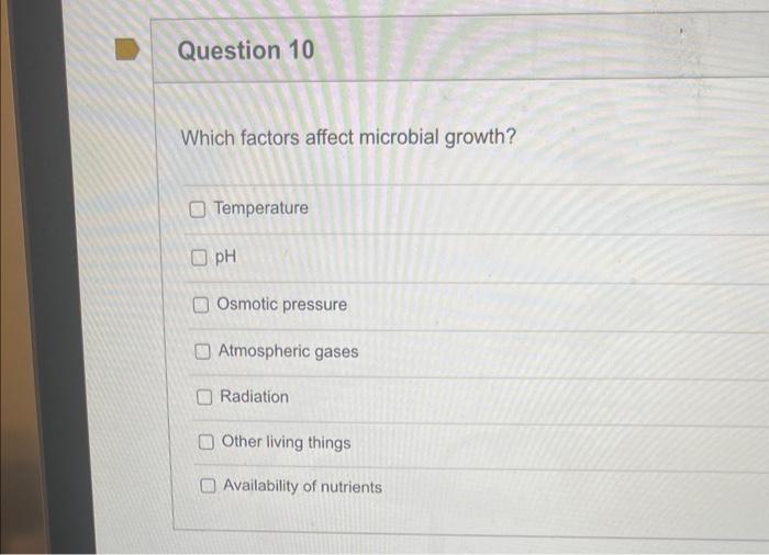 Solved Biofilm FormationWhich factors affect microbial | Chegg.com