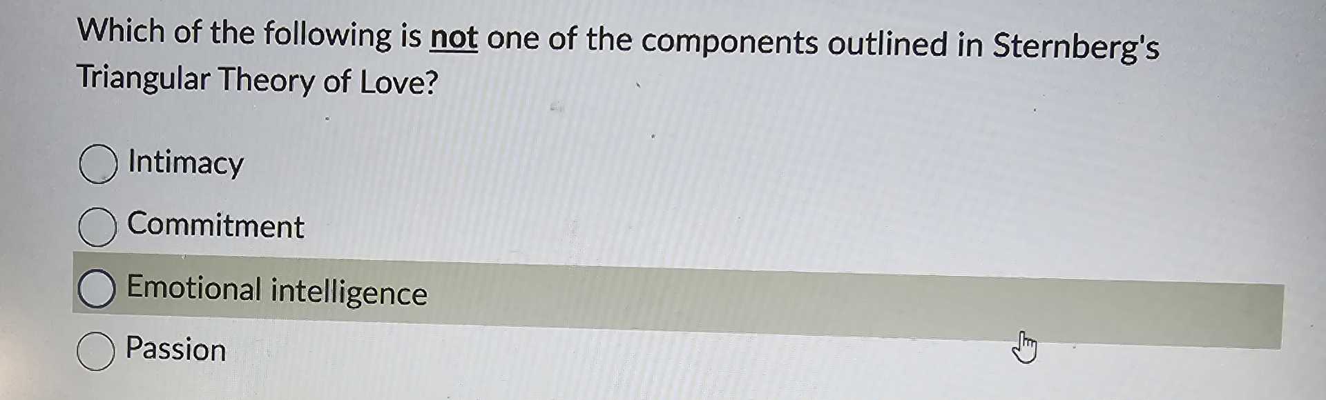 Solved Which of the following is not one of the components | Chegg.com