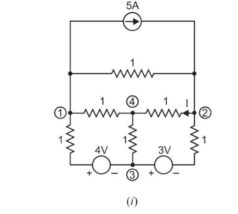 Solved Find the current I in the figure by changing the two | Chegg.com