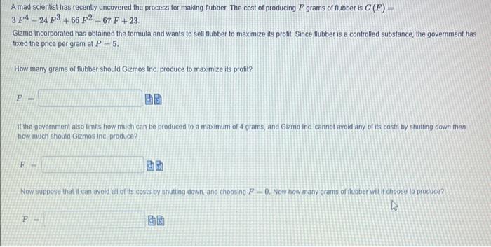 Solved Given the following function: F(X)=7X2−34X−97 Find | Chegg.com