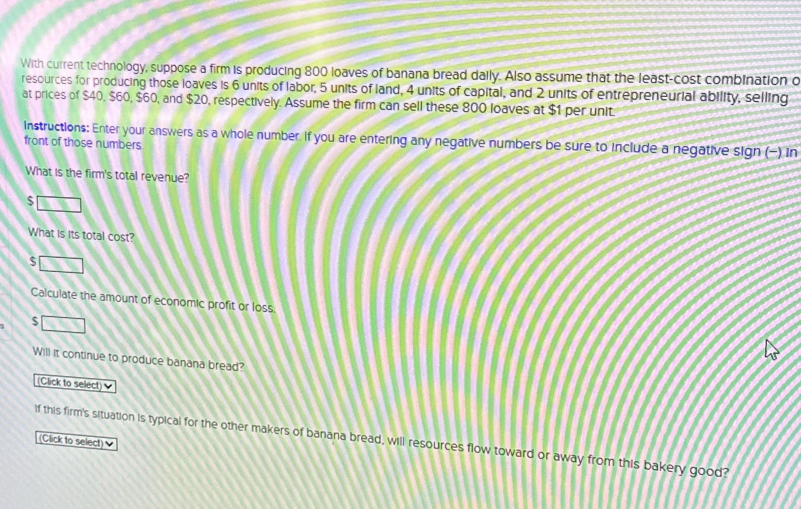 Solved With current technology, suppose a firm is producing | Chegg.com