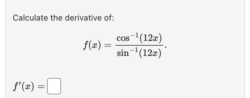 Solved Calculate the derivative | Chegg.com