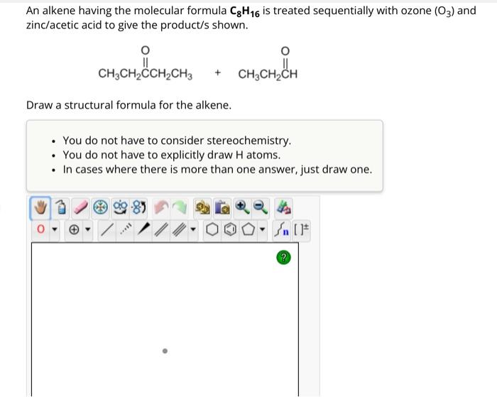 Solved An alkene having the molecular formula C7H14 is | Chegg.com
