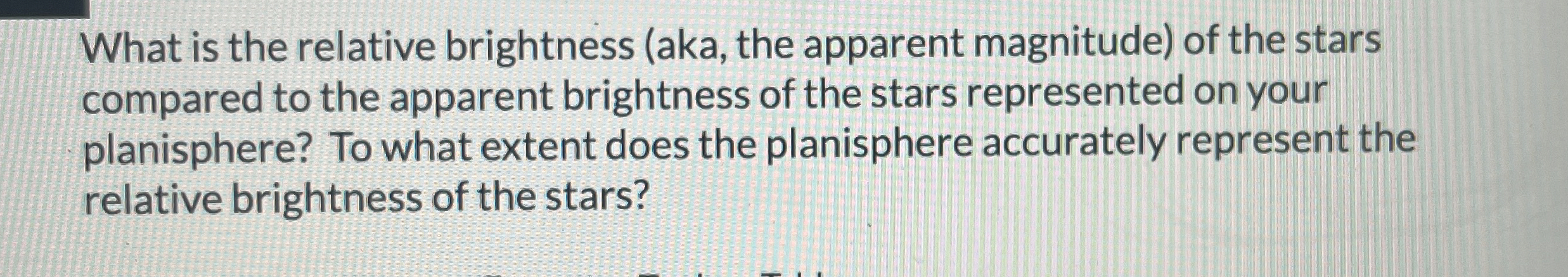Solved What is the relative brightness (aka, ﻿the apparent | Chegg.com