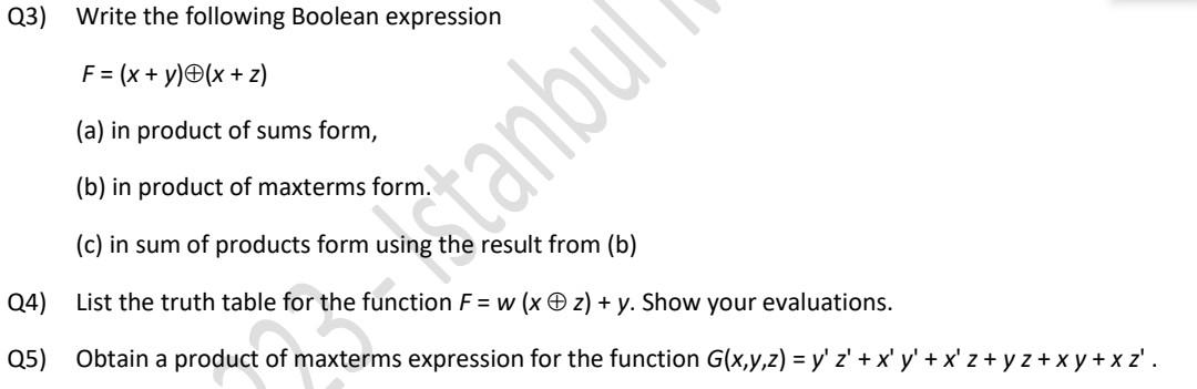 Solved 23) Write the following Boolean expression | Chegg.com
