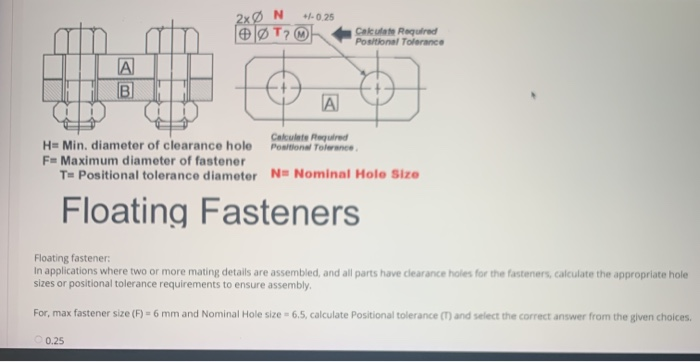 Solved 2xØN *1-025 ØTM Calculate Required Positional | Chegg.com