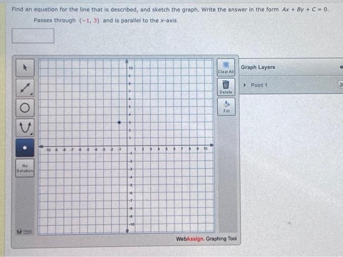 Solved Find an equation for the line that is described, and | Chegg.com