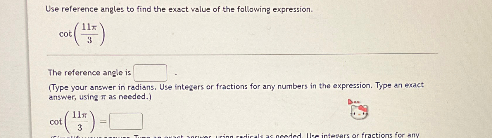 Solved Use reference angles to find the exact value of the | Chegg.com