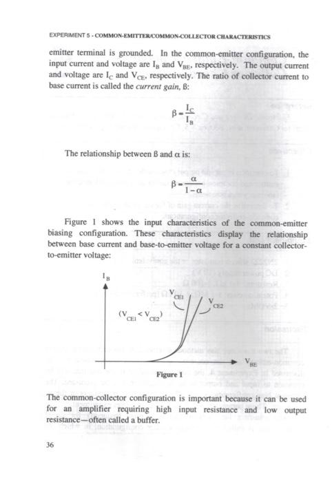 Solved Common-Emitter Common- Collector Characteristics 5 | Chegg.com