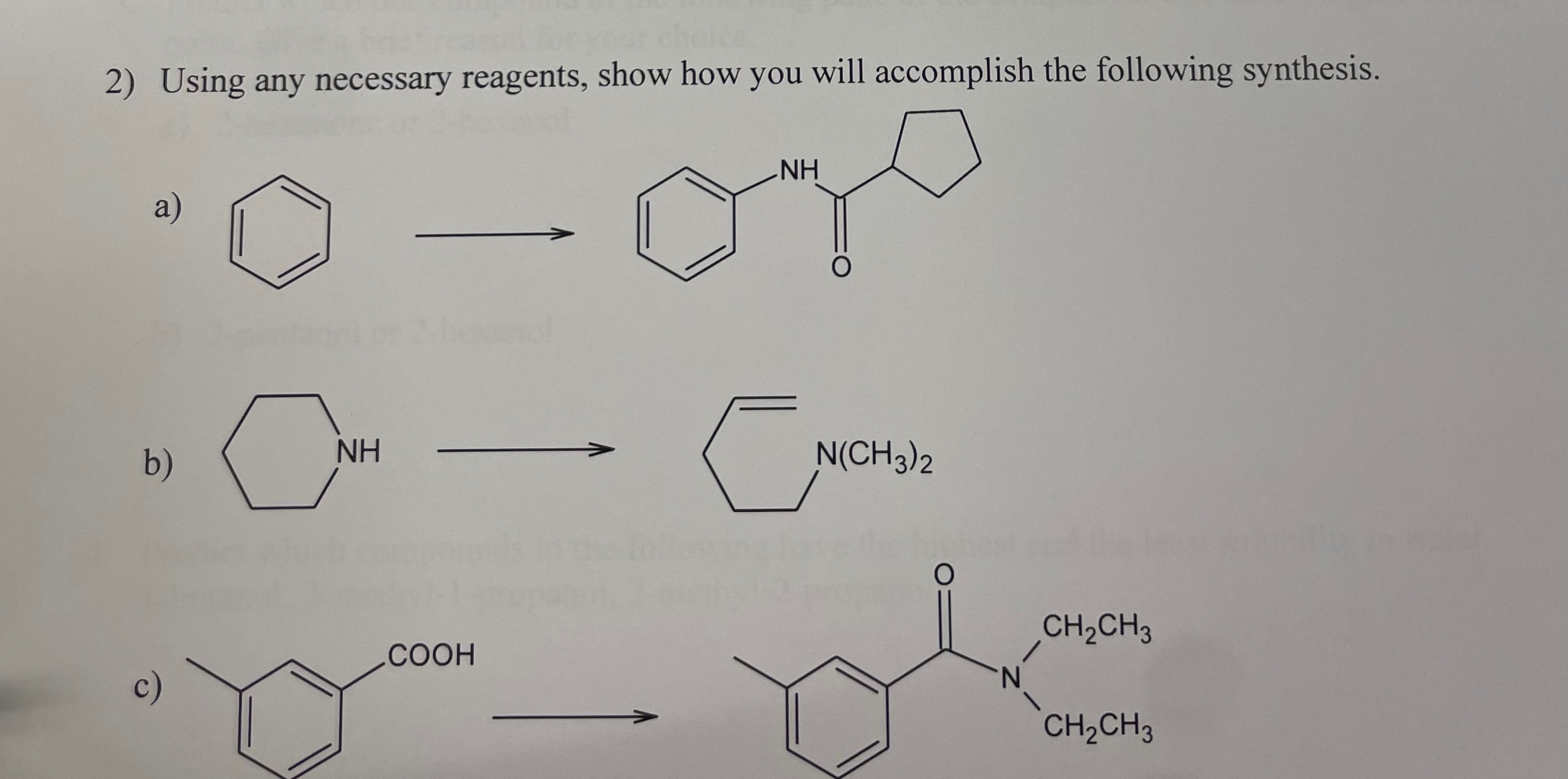 Solved Using any necessary reagents, show how you will | Chegg.com