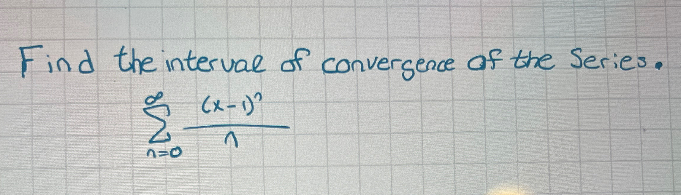 Solved Find the interval of convergence of the | Chegg.com