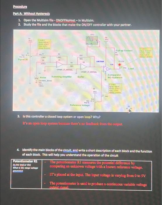 Solved ELE 2603 Instrumentation and control ON/OFF | Chegg.com