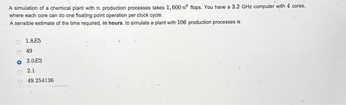Solved A simulation of a chemical plant with production | Chegg.com