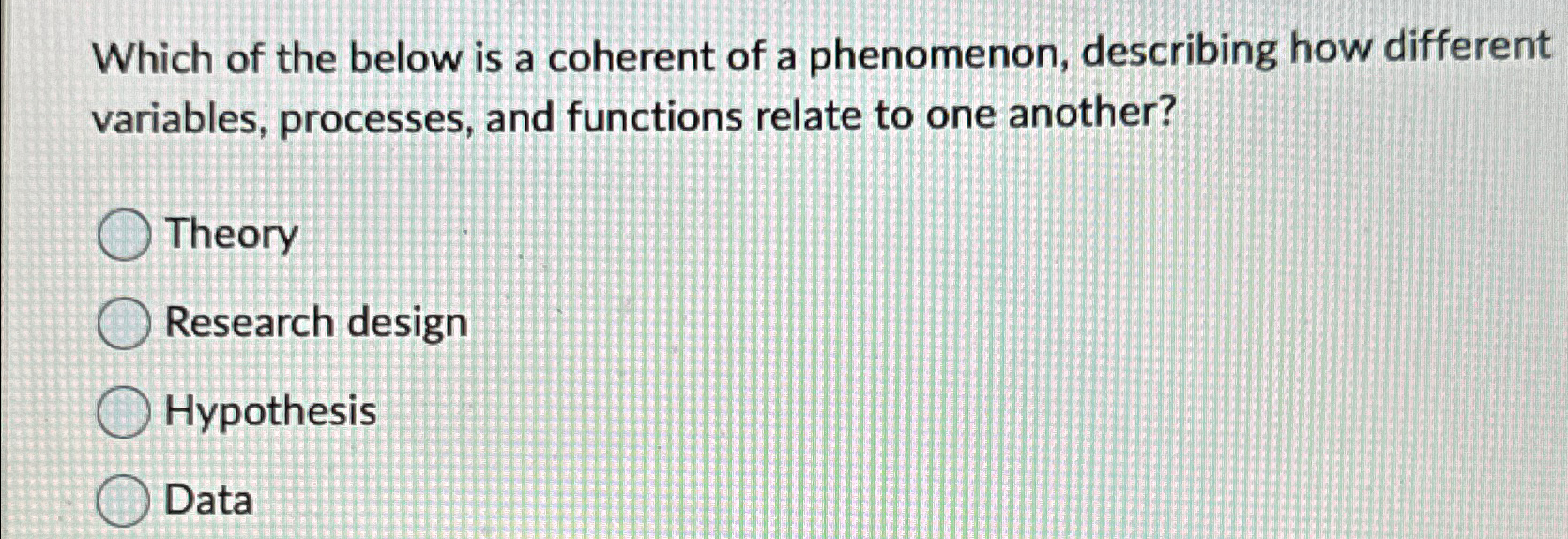 Solved Which of the below is a coherent of a phenomenon, | Chegg.com
