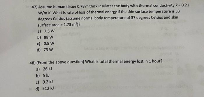 Solved Answer Both 47 And 48 Because 48 Is From The Question Chegg