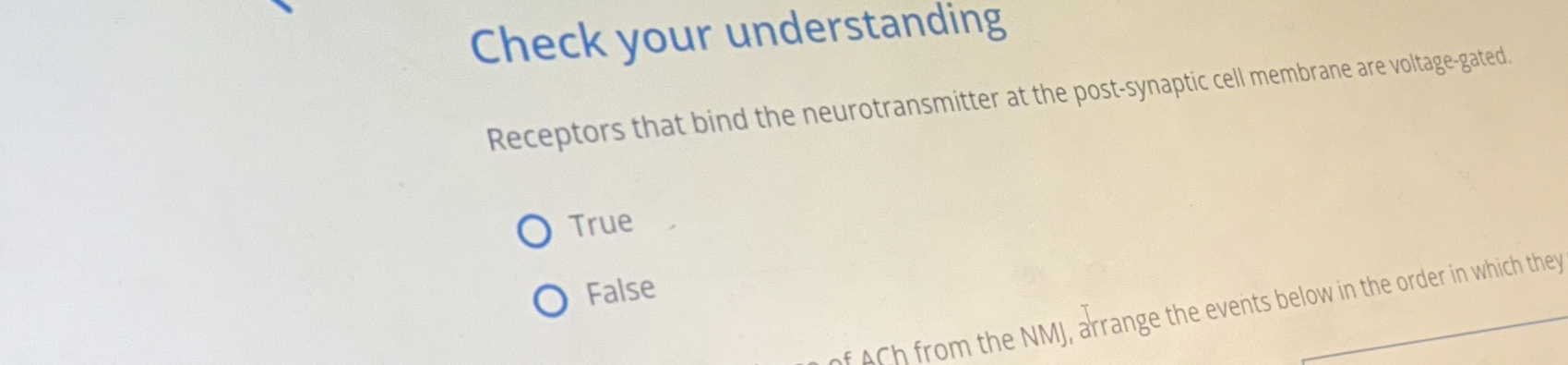Solved Check your understandingReceptors that bind the | Chegg.com