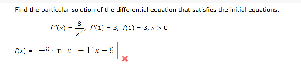 Solved Find the particular solution of the differential | Chegg.com