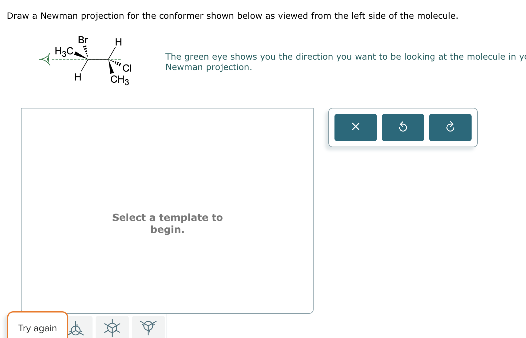 Solved Draw a Newman projection for the conformer shown | Chegg.com