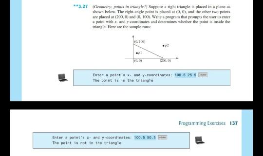 Solved Geometry we rectangles) Write a program that prompts | Chegg.com