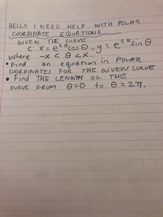Solved D HELP WITH POLAR HELLO I NEED HELP WITH COORDINATE | Chegg.com
